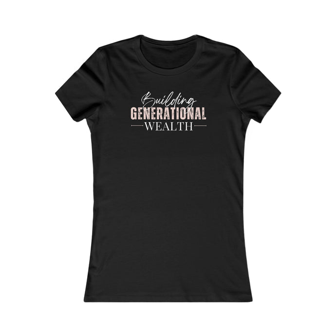 Women's Fitted Building Generational Wealth T-Shirt – The SLAI Life™